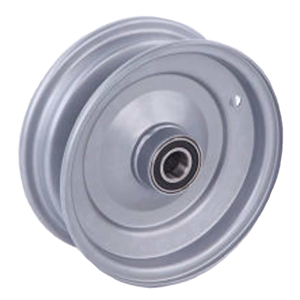 2.50x8 steel wheel rim 25mm ball bearing 80mm hub length | Parnells Website